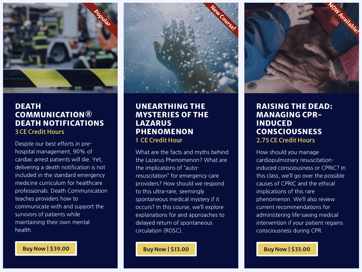 CE Courses - Emergency Resilience